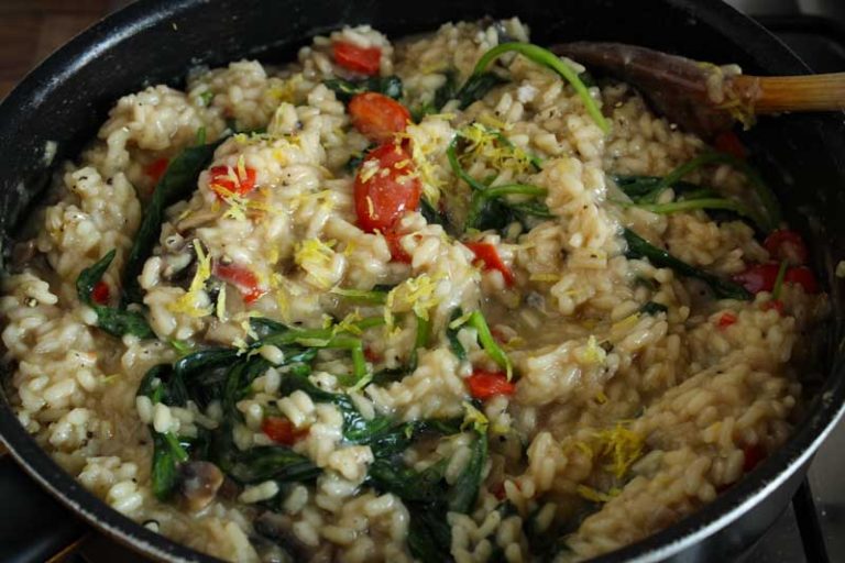 Creamy Vegan Risotto (Cheesy + Gluten-Free) - The Pesky Vegan
