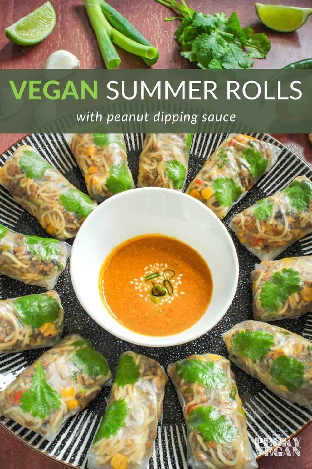 Vegan Rice Paper Rolls (Vietnamese Spring Rolls) - The Pesky Vegan