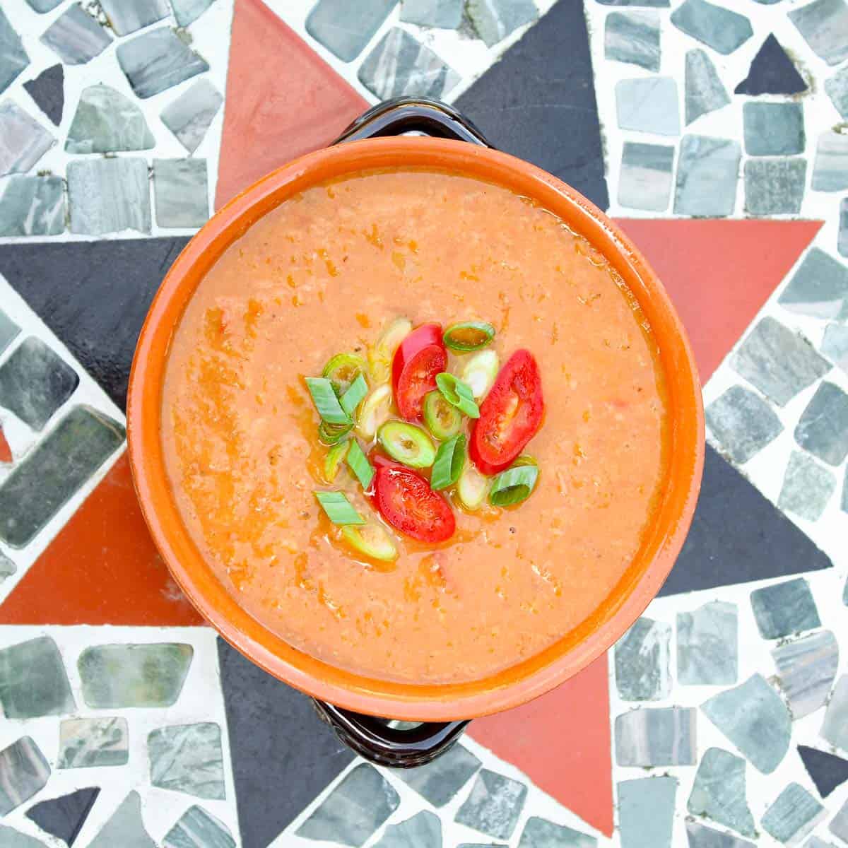 Pinto Bean Soup with Chilli and Lime - The Pesky Vegan