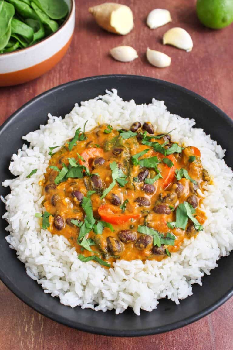 30-Minute Creamy Black Bean Curry - The Pesky Vegan
