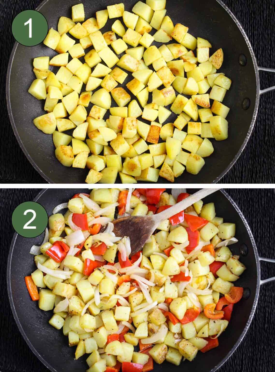 Vegan Hash with Potatoes and Black Beans - The Pesky Vegan