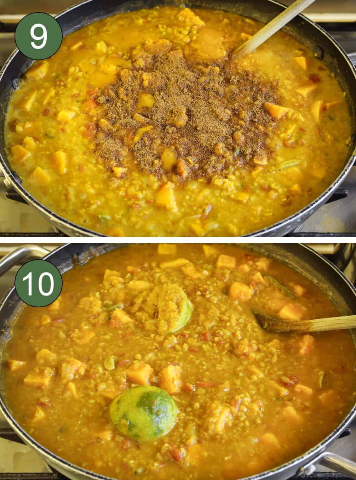 Sweet Potato Dal with Lime (Healthy Lentil Curry) - The Pesky Vegan