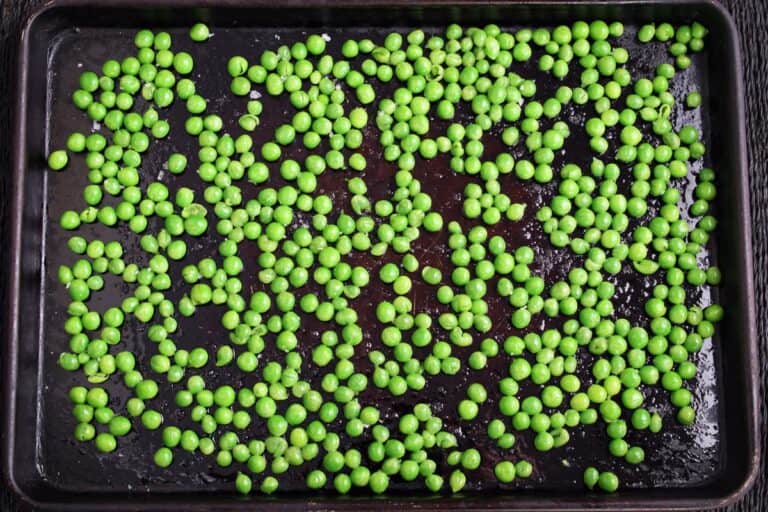 Oven-Roasted Peas (from Frozen) - The Pesky Vegan