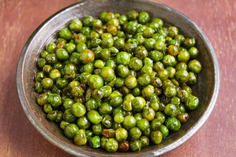 Oven-Roasted Peas (from Frozen) - The Pesky Vegan
