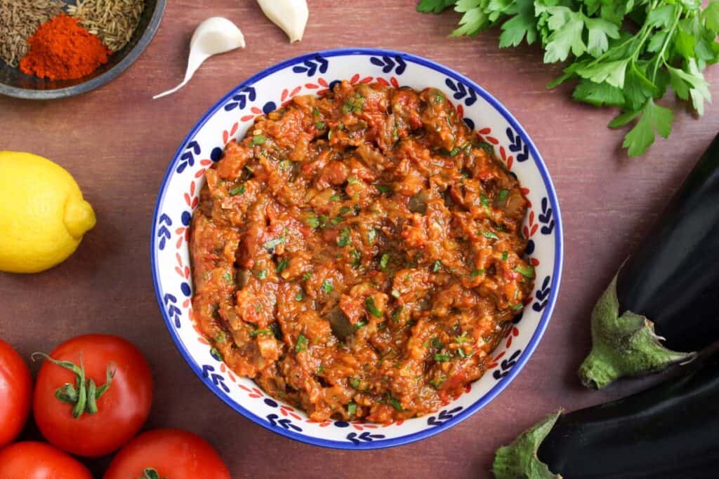 Easy Zaalouk with Cumin and Caraway - The Pesky Vegan
